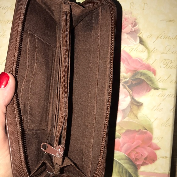 Rosetti | Bags | Rosetti Brown Zip Around Wallet | Poshmark